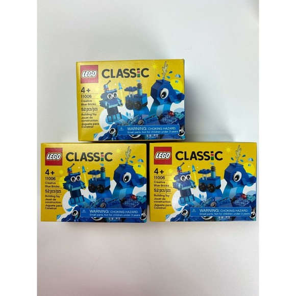 Lego | Toys | 3x Lego Creative Blue Bricks Lego Classic 106 New | Poshmark